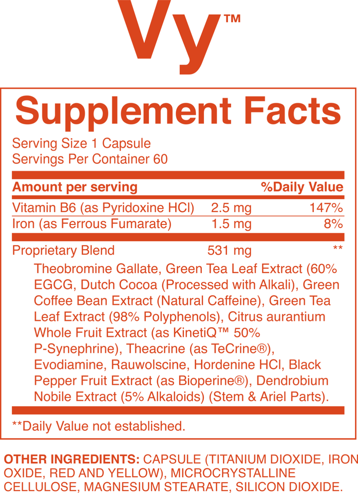 TRUVY VY ENERGY AND METABOLISM CONTROL 56 Capsules NEW (Newest Truvy ...