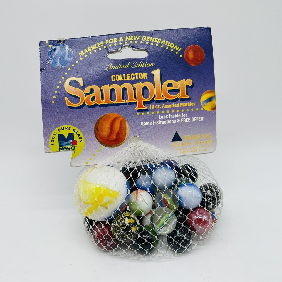 Vintage Mega Marbles Collector Marbles- Pearl - Unopened Net Bag | eBay