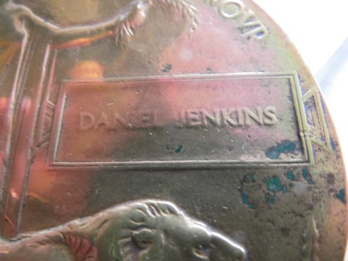 DEATH PLAQUE DANIEL JENKINS CANTERBURY MOUNTED RIFLES SOUTH WALES BORDS ...