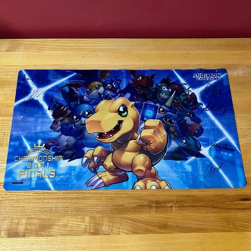 Digimon Card Game 2021 Championship Finals Play Mat SIGNED | eBay