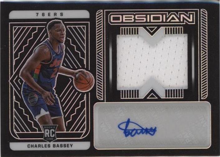 2021-22 Panini Obsidian - Rookie Jersey Autograph Charles Bassey #203 / ...
