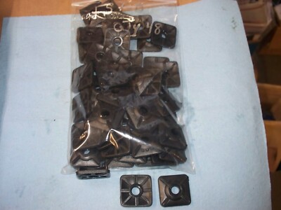 Snowmobile Track 7mm Stud Backer Plate 48 Pack Square Black Plastic NEW ...