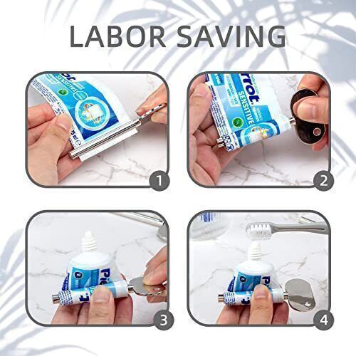 5 Pack Stainless Steel Tube Squeezer Toothpaste Squeezer Keys Dispenser ...