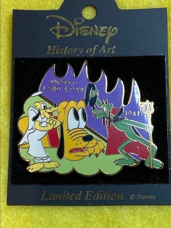 Disney History of Art Lend A Paw 1941 Pluto LE Pin | eBay