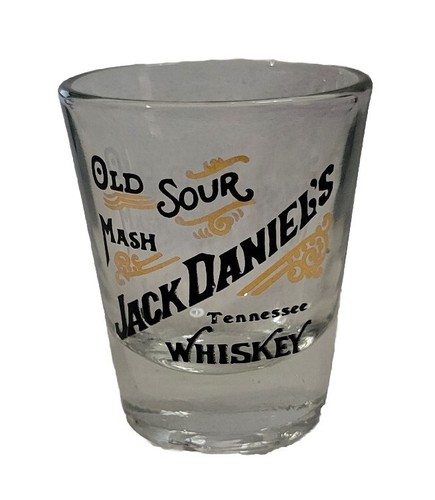 Jack Daniels Shot Glass Tennessee Whiskey Old Sour Mash 2-1/4 inches ...