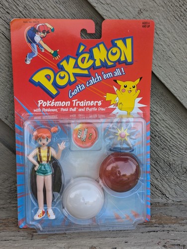 1999 VTG MOC Pokemon Trainer Misty & Starmie #121 Figure Poke Ball ...