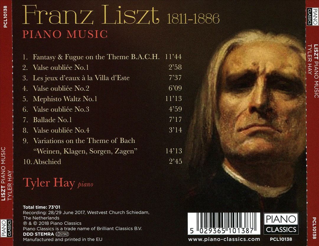 TYLER HAY LISZT: PIANO MUSIC NEW CD 5029365101387 | eBay