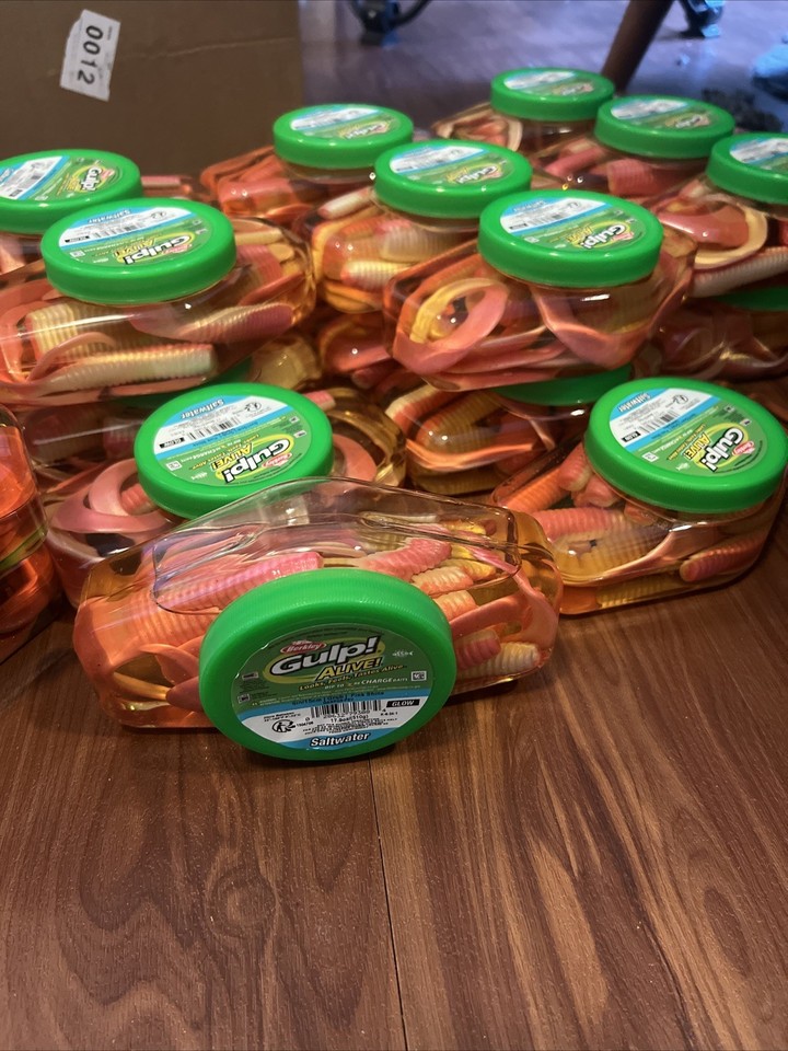 Berkley Gulp Grub 6” - Pink Shine Pint | eBay