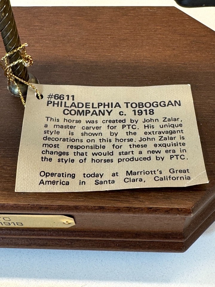 Vintage 1987 IGI Carousel Horse Music Box PTC 1918 Circus Figurine ...