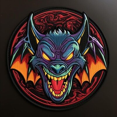 Vampire Patch Embroidered Iron-on Applique Horror Scary Spooky Cosplay ...