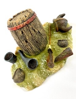 Trixie Aqua Pro Fish Tank Decoration Sunken Viking Barrel Ornament for ...