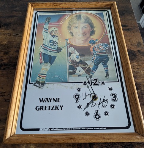 RARE Vintage - Wayne Gretzky Edmonton Oilers Clock | eBay