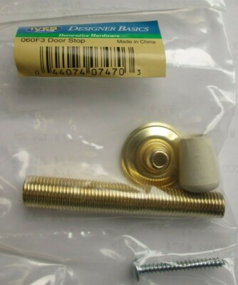 IVES FLEXIBLE SPRING DOOR STOP POLISHED BRASS FINISH SP060F3 SP060 F3 ...