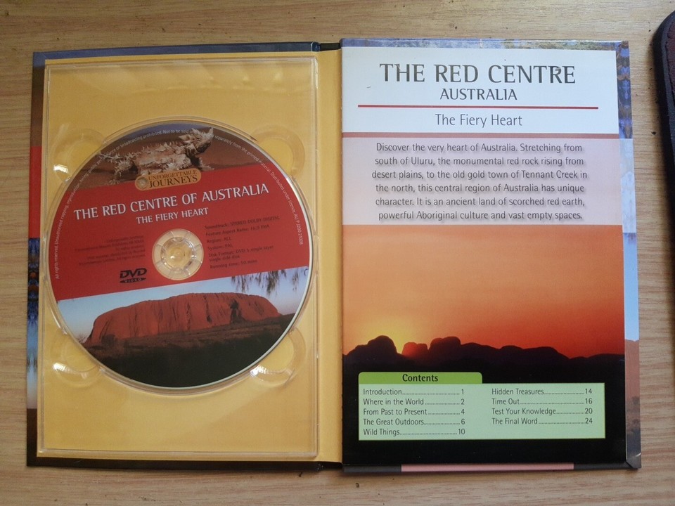 Unforgettable Journeys - THE RED CENTRE Of Australia DVD + BOOK | eBay
