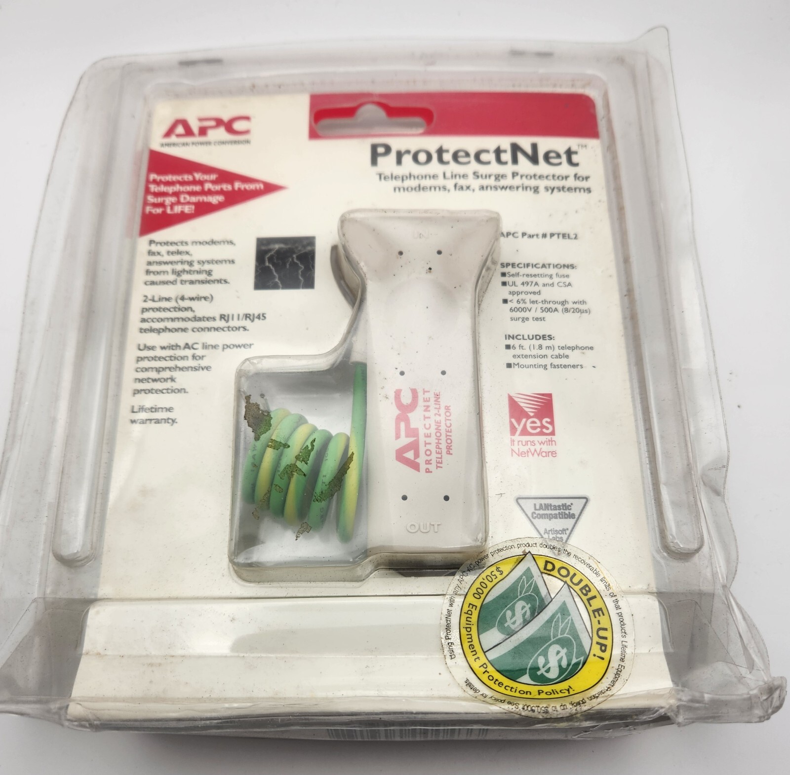 APC PTEL2 Phone Line Surge Protector for sale online | eBay