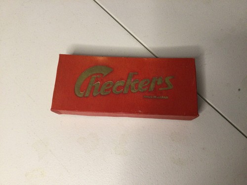 Wood Checkers In Original Box . Marked Checkers Japan | eBay