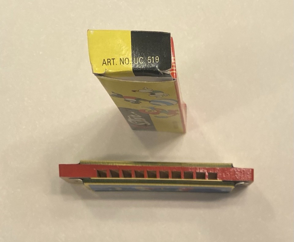 Star Harmonica Vintage Made In China w/ Box UC 519 Cartoon Characters ...
