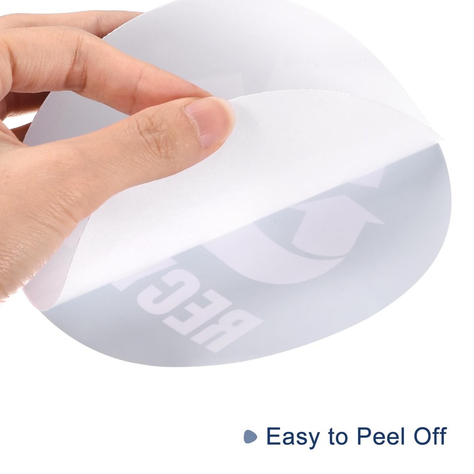 8Pcs Recycle Sticker Trash Can Bin Labels 5 Inch Recycling Vinyl Blue ...