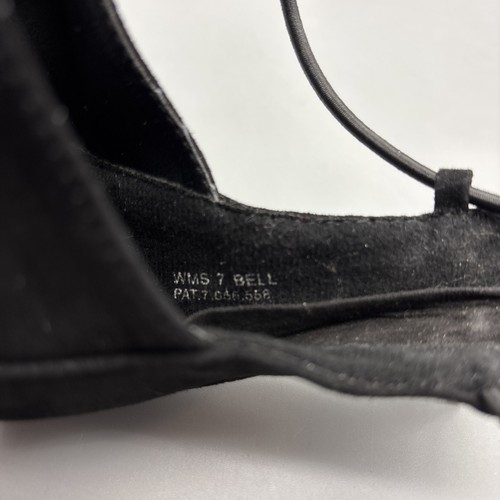 Report BELL Ballet Flats Women's Size 7 Black Faux Suede Zip Up | eBay