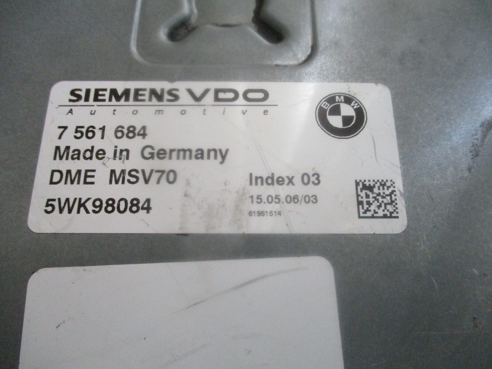 06 BMW 325i Engine Computer Set CAS Key ECU ECM PCM 7563622 OEM for ...