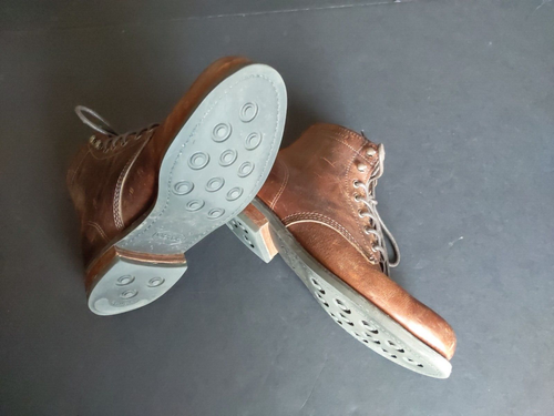 Wolverine 1000 Mile Kilometer 8 1/2 D Men's Brown Leather Boots Made in ...