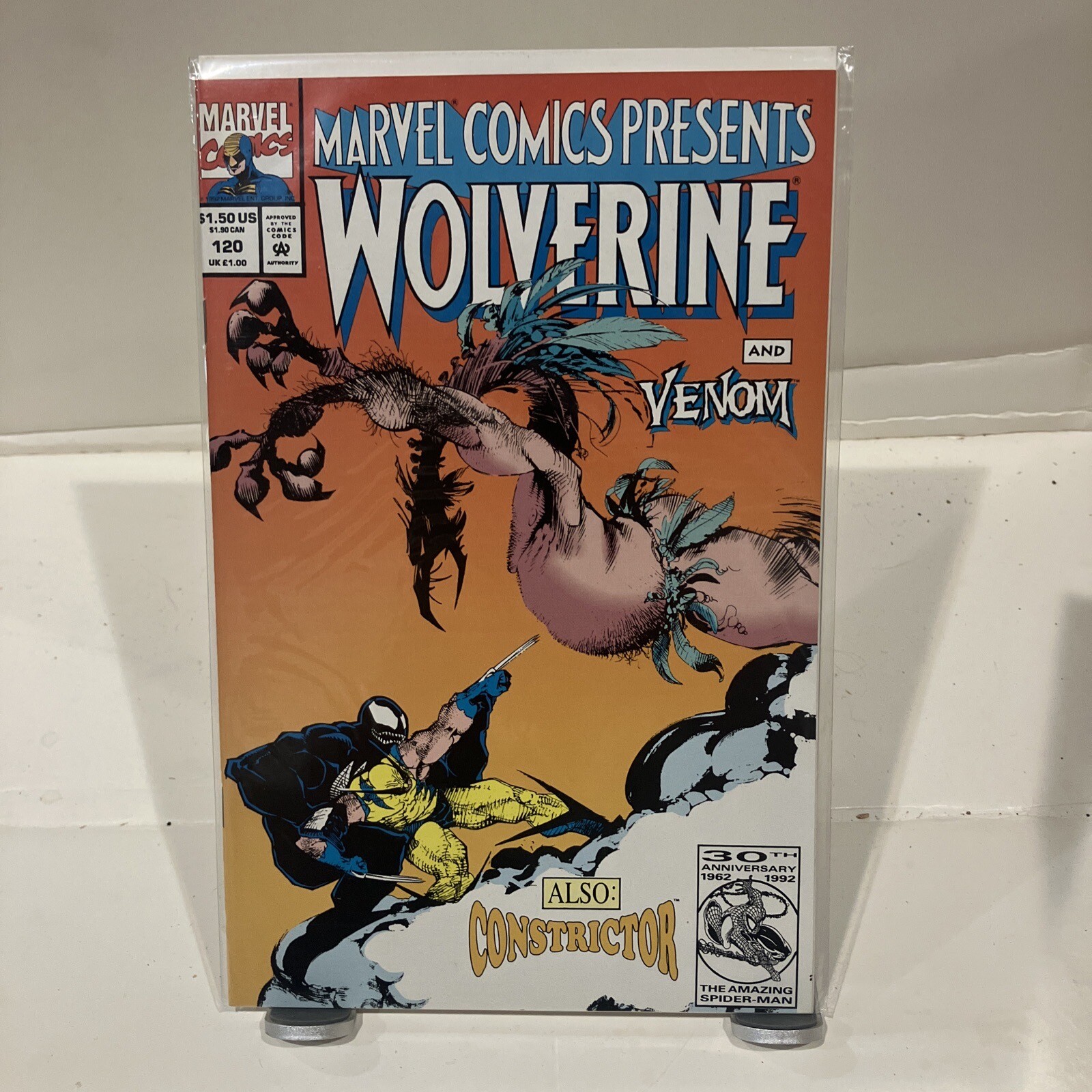 MARVEL COMICS PRESENTS #120 (1992) SAM KIETH WOLVERINE VS VENOM COVER ...