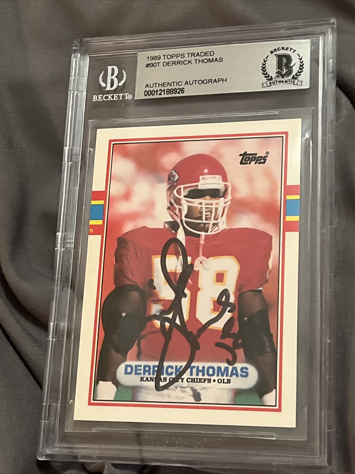 Derrick Thomas Autographed Memorabilia | Signed Photo, Jersey ...