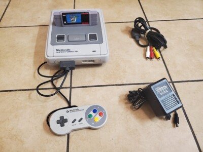 Japanese Super Nintendo SNES System Console 1 OEM Controllers Authentic ...