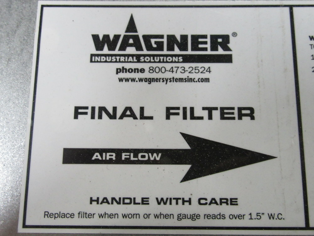Wagner Final Filter Rigid 24"x20"x12" | eBay
