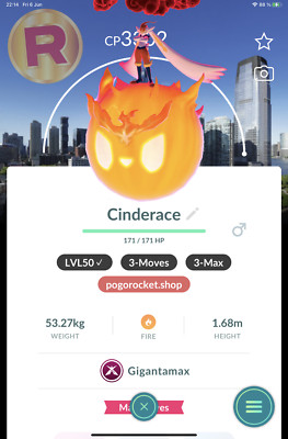 Gmax Cinderace Jersey City Background LVL50 3MOVES 3MAX GoFest 2025 ...