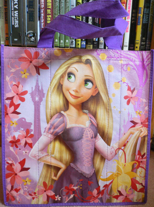 Disney Store TANGLED Princess Rapunzel RE USEABLE TOTE BAG NWT Trick or ...