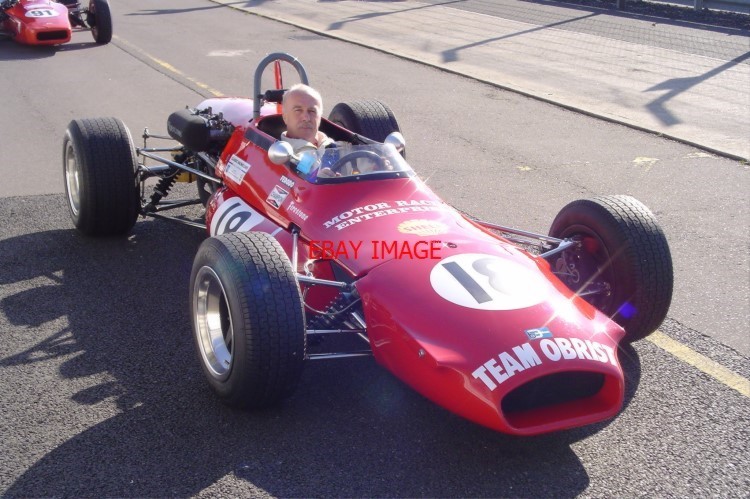 PHOTO IAN RIMMER IN HIS EX-TEAM OBRIST F2 BRABHAM BT30-24. HSCC ...