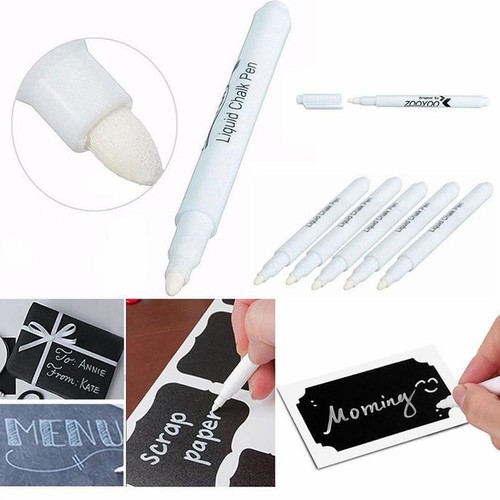 White Liquid Chalk Pens Marker For Glass Windows Blackboard Chalk New ...