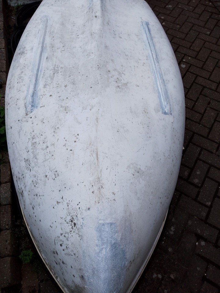 8FT FIBREGLASS ROWING DINGHY/TENDER | eBay UK