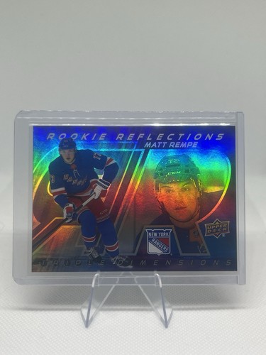 2024-25 UD Extended Series Matt Rempe Rookie Reflections Card # RR-30 ...