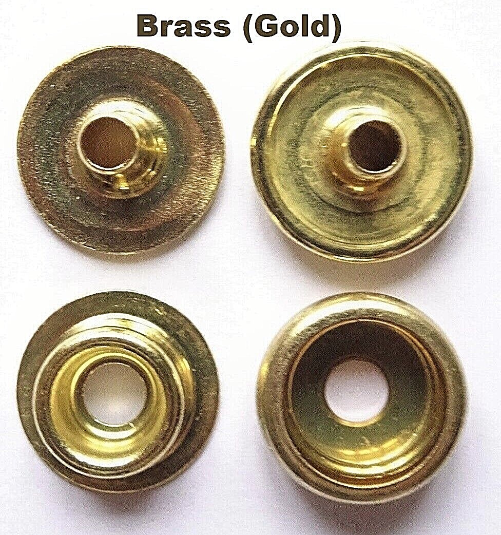 PROFESSIONAL Heavy Duty Press Studs 15mm Cap - Button Poppers - Snap ...