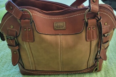 B.O.C. Born Concepts Satchel Handbag Brown Tan Purse | eBay