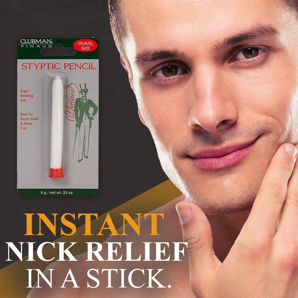 Styptic Clubman Pencil Pinaud For Bleeding Shaving Stop Razor Nicks ...