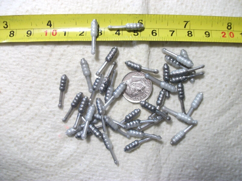 100-3/4"-crappie panfish-grubs-soft plastic maggots-wax worms-spikes ...