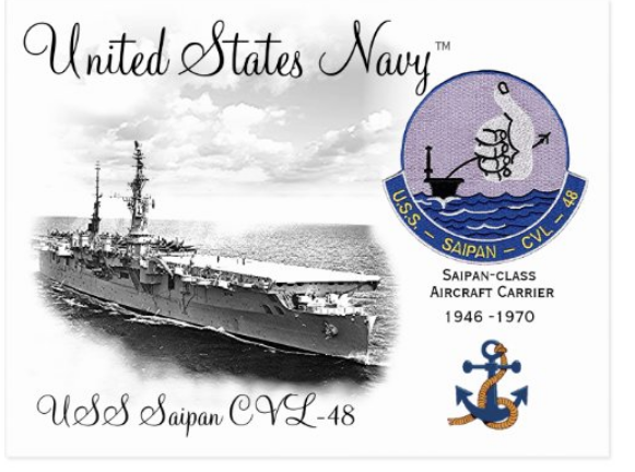 USS SAIPAN CVL-48 AIRCRAFT CARRIER - Postcard | eBay