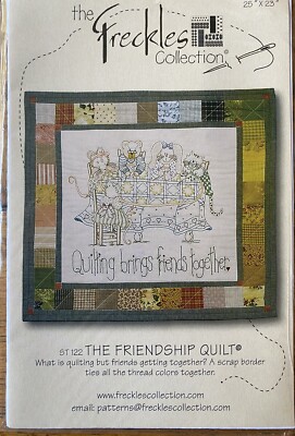 FRIENDSHIP QUILT Embroidery Pattern The Freckles Collection Quilting ...