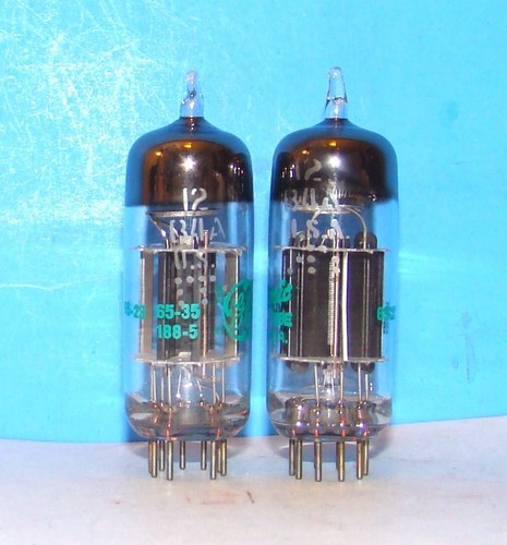 12B4A 2 GE radio audio vintage electron amplifier vacuum tubes valve ...