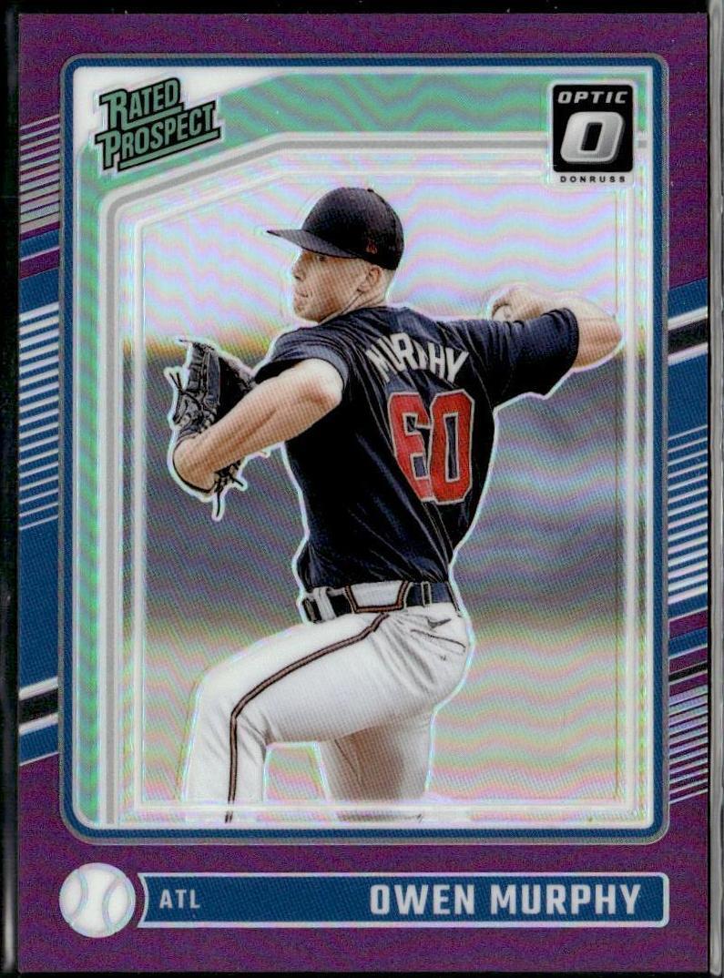 2024 Panini Donruss - Optic Rated Prospects Owen Murphy #190 Purple Prizm /49 (RC) for sale ...