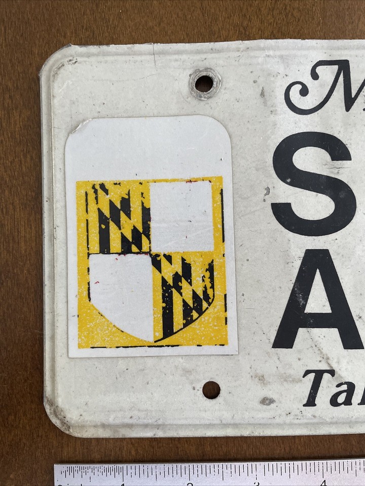 1980’s Maryland Talbot County Sheriff License Plate Tag SA 2307 | eBay