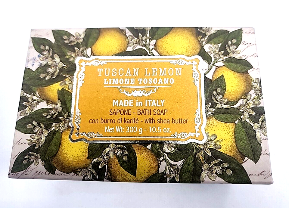 Tuscan Lemon Bath Soap Hand Made in Florence Italy 10.5 Oz New | eBay