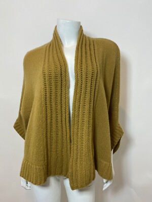 Christopher Fischer Cashmere Shrug Sweater in Mustard Size XS/S | eBay