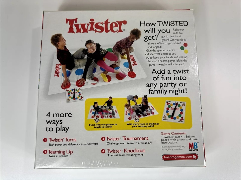 Twister Game New Sealed In The Box 2009 By Hasbro Complete 6 & Up 2 ...