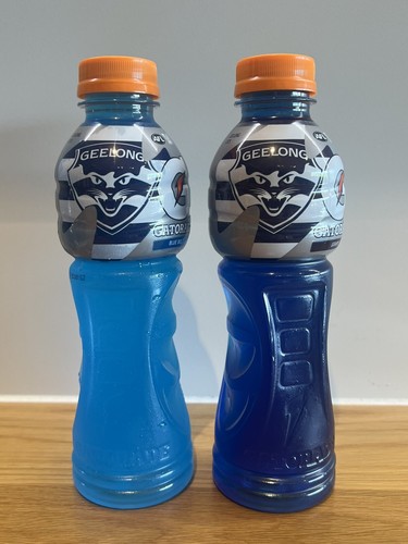 RARE 2025 AFL Limited Edition Geelong Gatorade Lot of 2 Sports Drinks ...