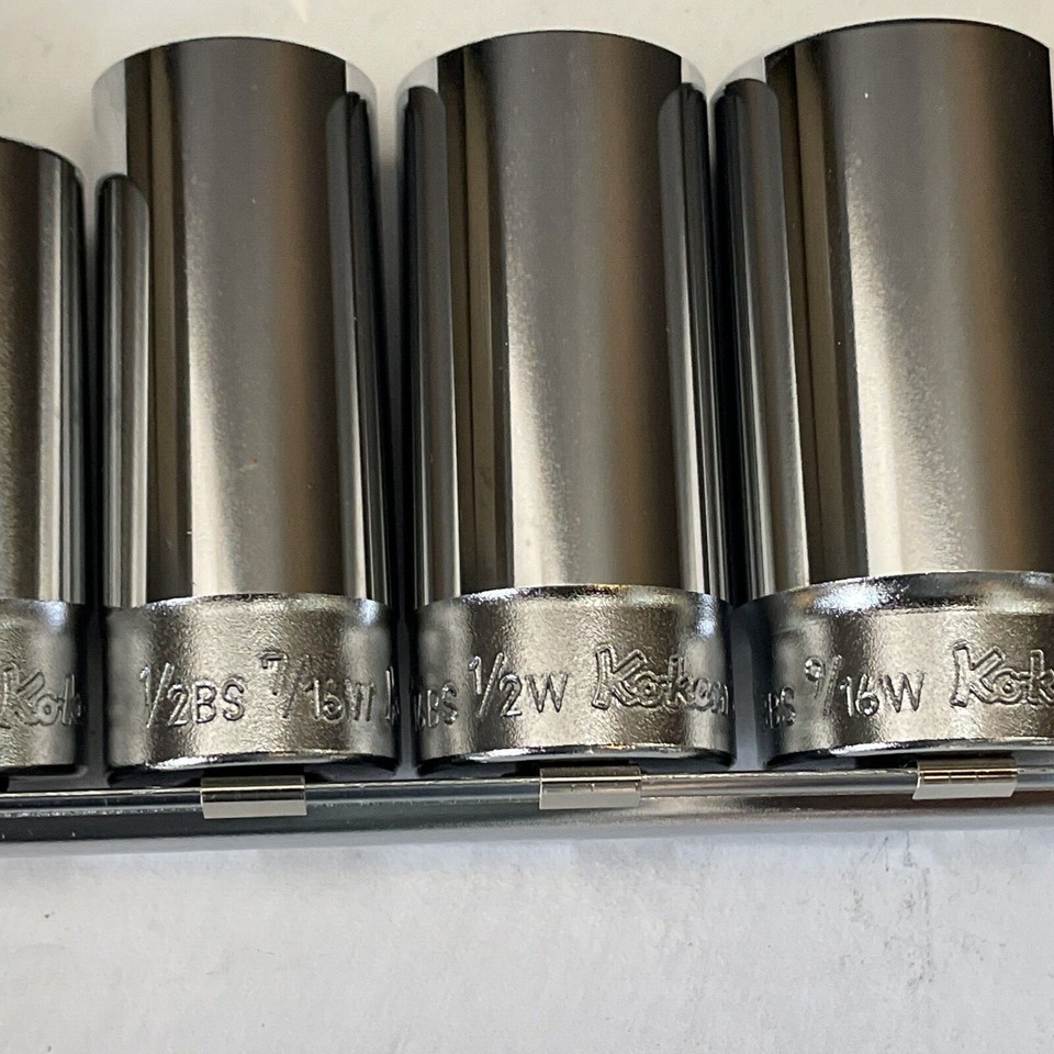 BSA TRIUMPH NORTON WHITWORTH BRITISH SOCKET SET 3/8 DRIVE 8 PIECE 12 ...