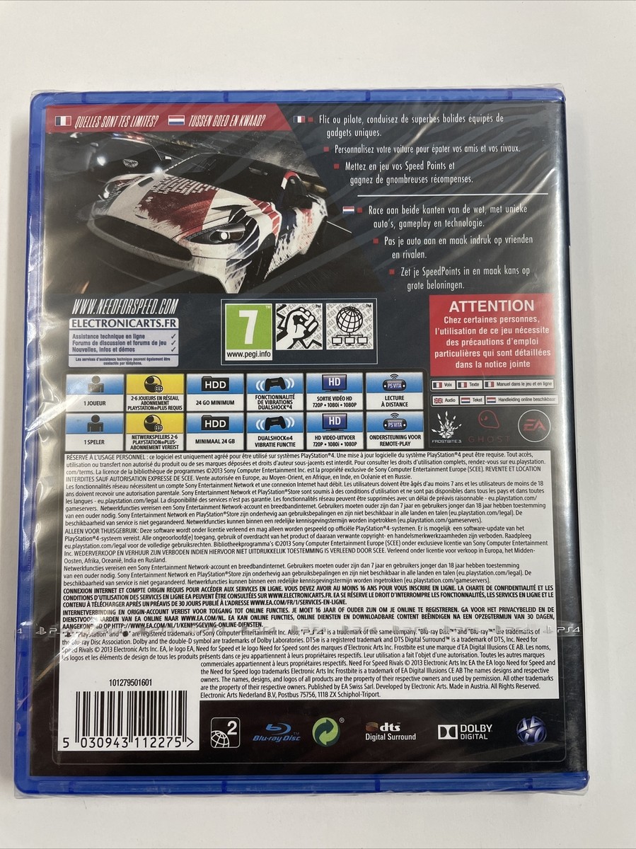 Nfs Rivals Ps4 NEUF NEW Need For Speed Rivals NFS Playstation 4 PS4